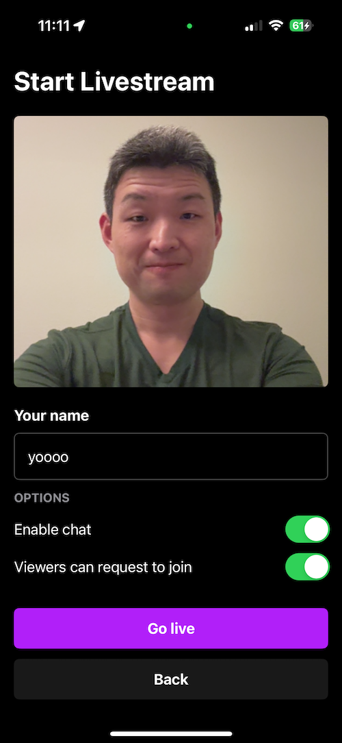 GitHub - livekit-examples/swift-livestream
